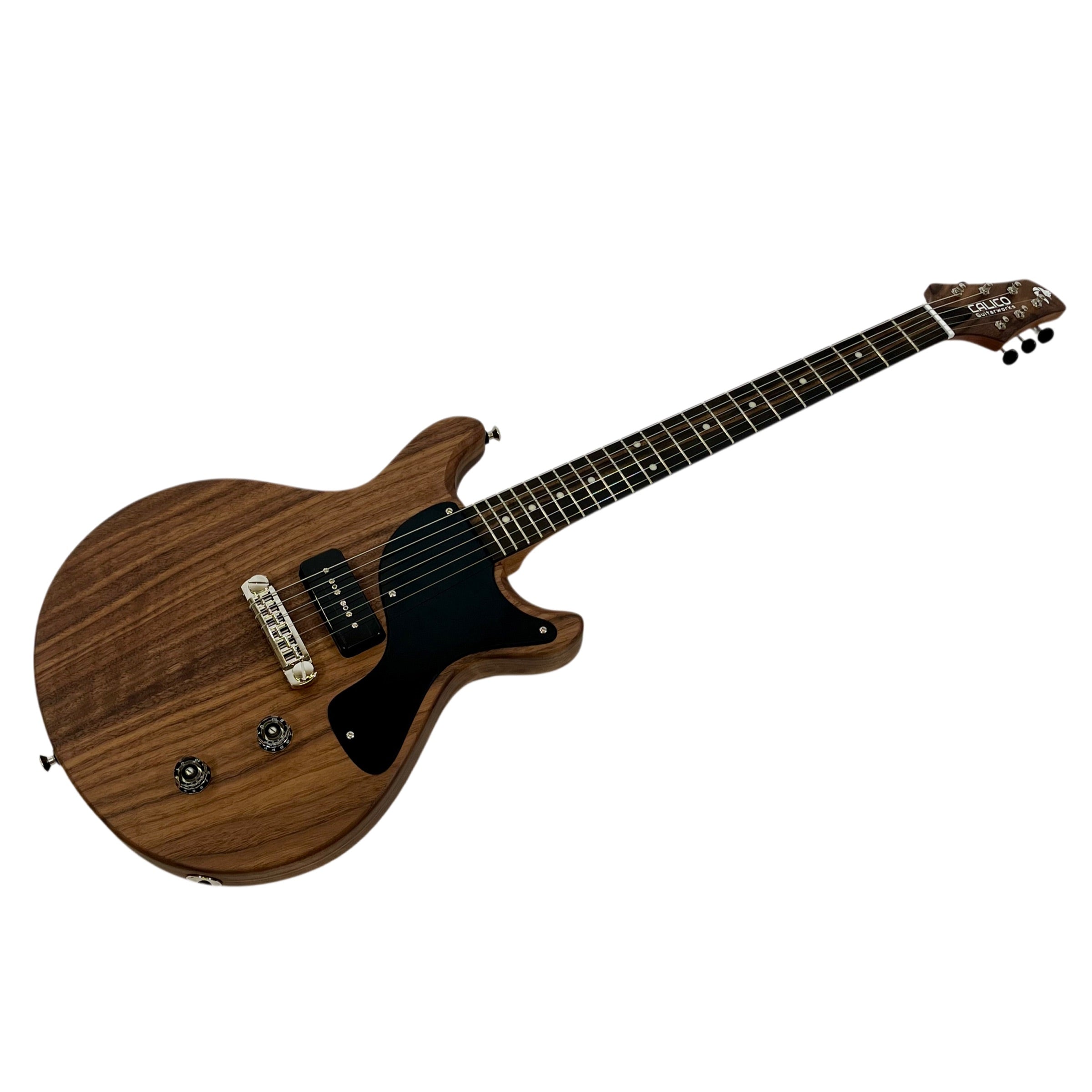 Calico Guitarworks Jr. D.C. Electric Guitar - Walnut – GuitarRepairParts.com