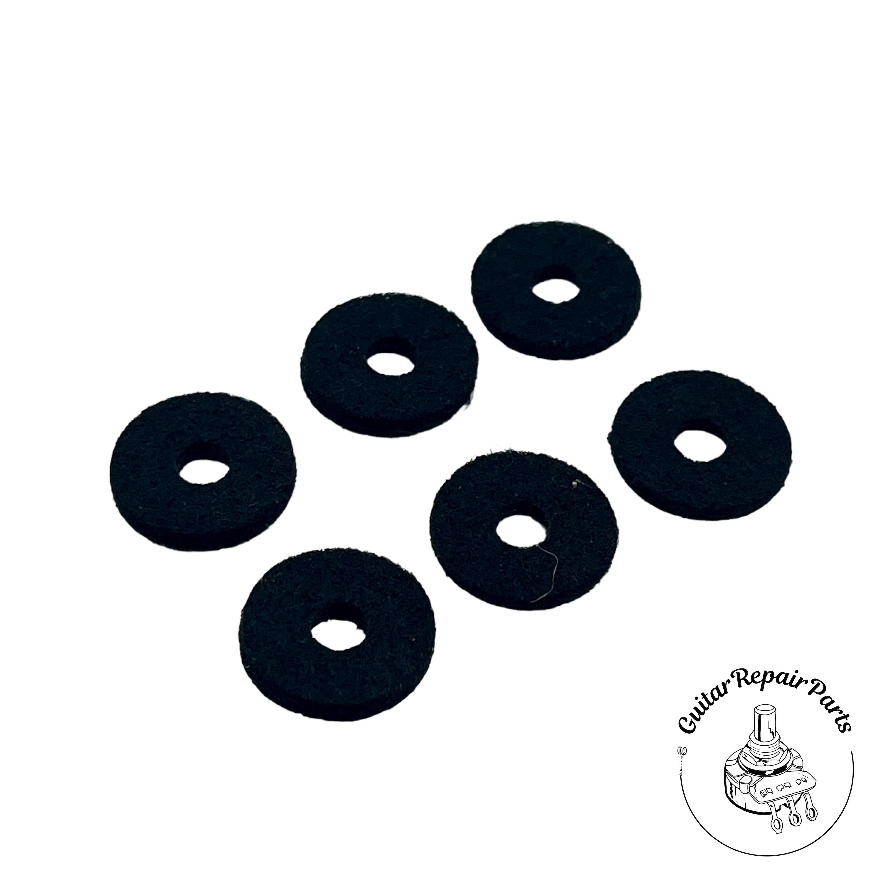 Strap Button Bushing, Felt Cushion Washers (6 pcs) - Black ...