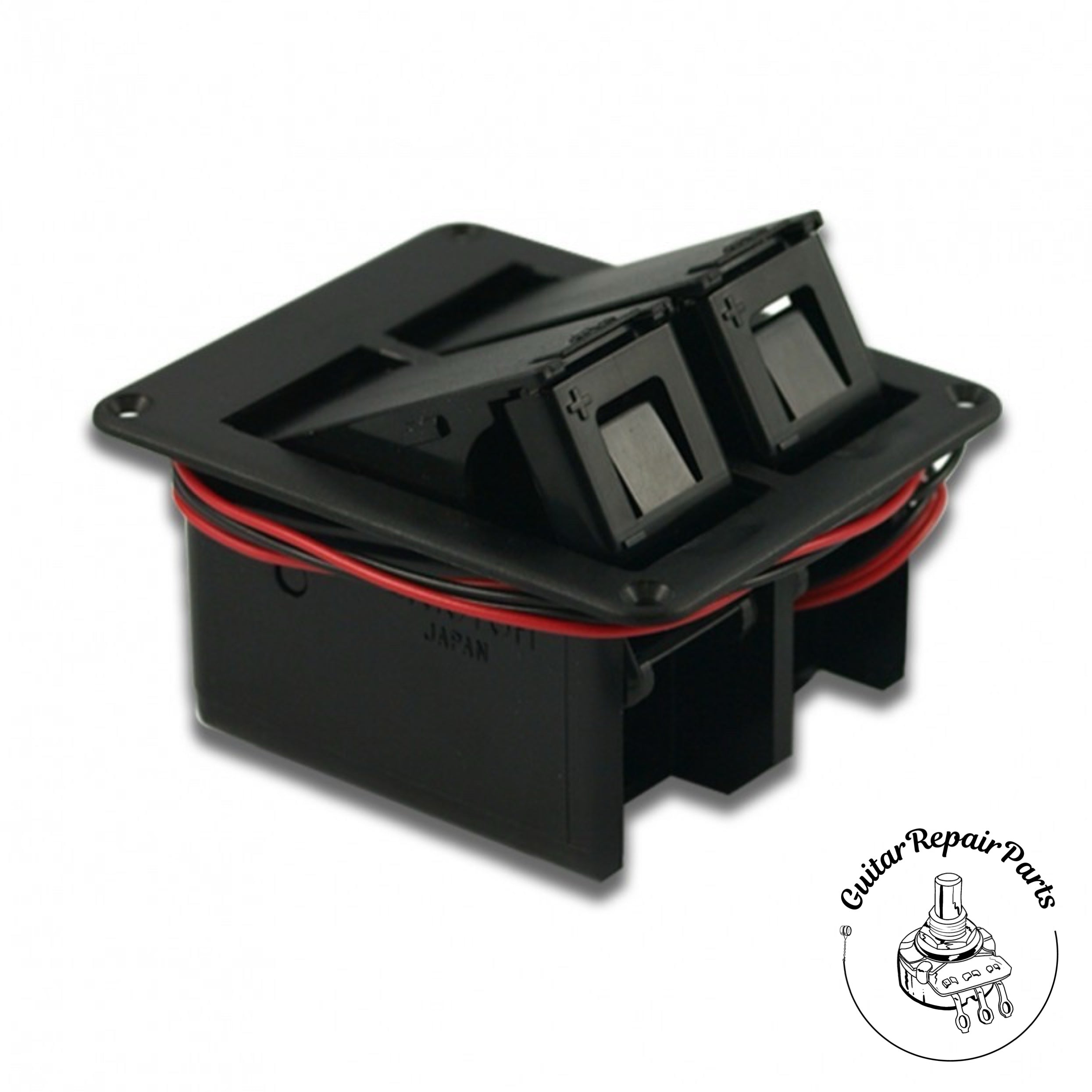 Gotoh Double 9-Volt (18-volt) Battery Compartment, Top Mount - Black ...