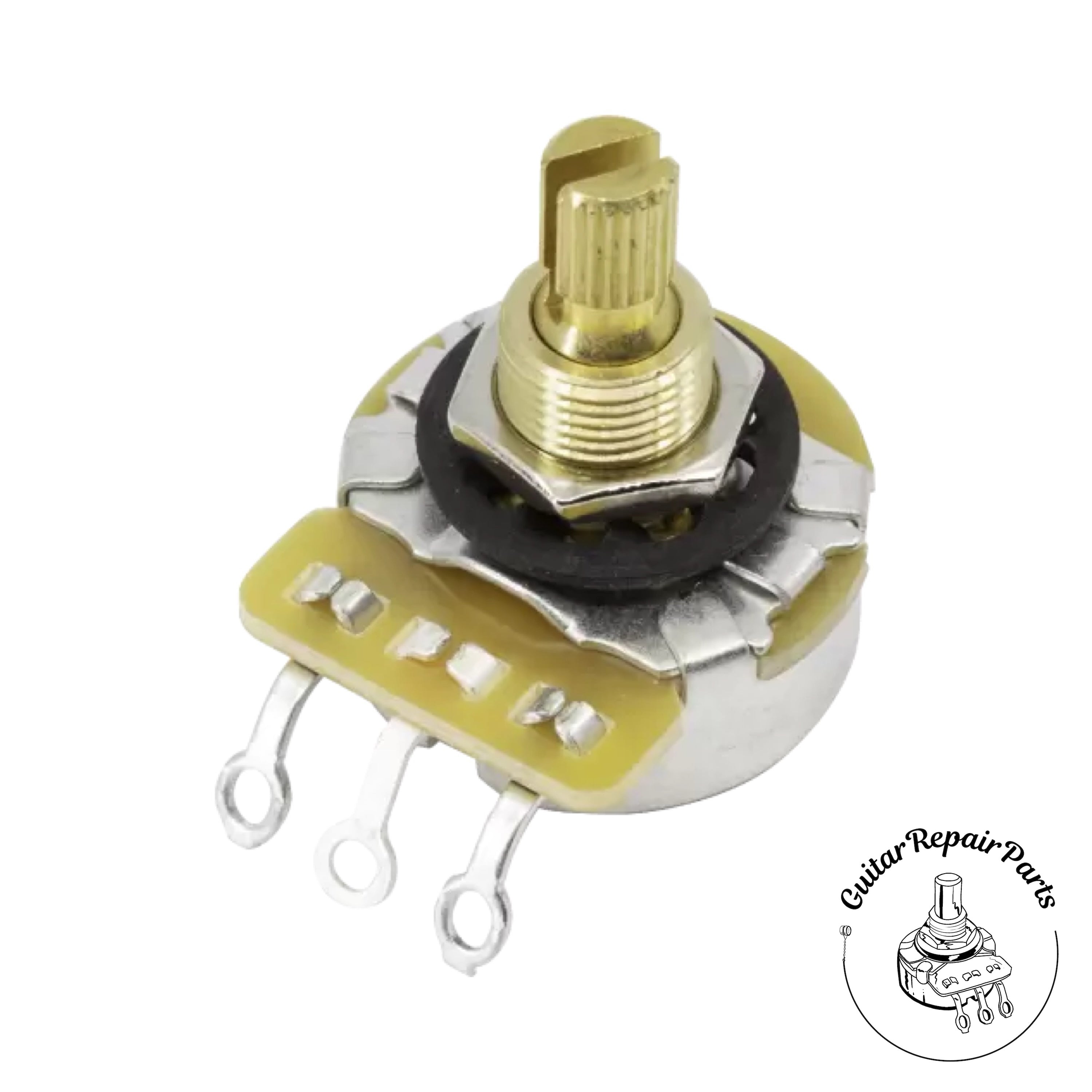 CTS 250K Potentiometer, Series 450G, Audio Taper, 3/8" Bushing, Split ...