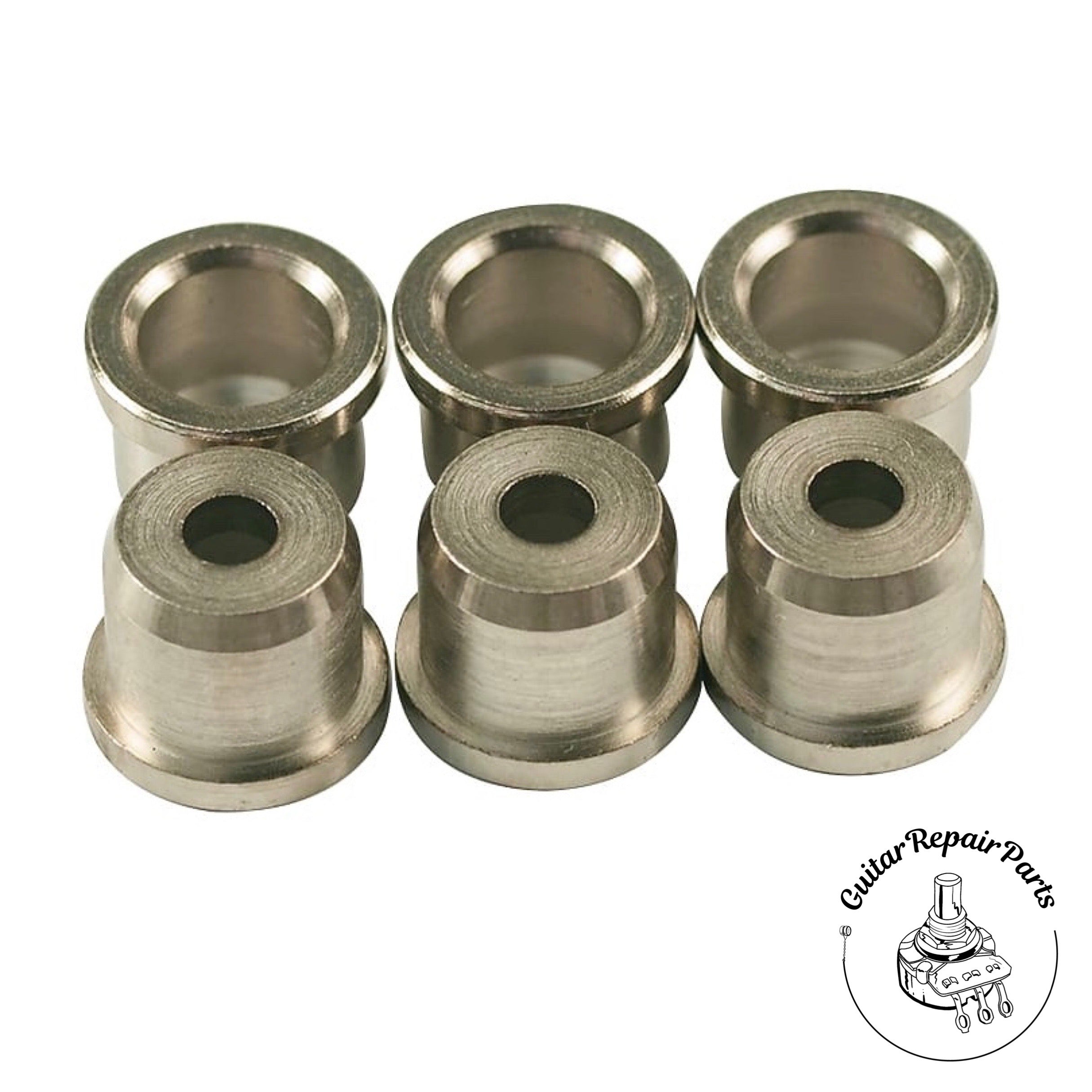 Kluson KSB115N String-Thru Ferrules For Fender Telecaster (6 pcs) - Ni ...