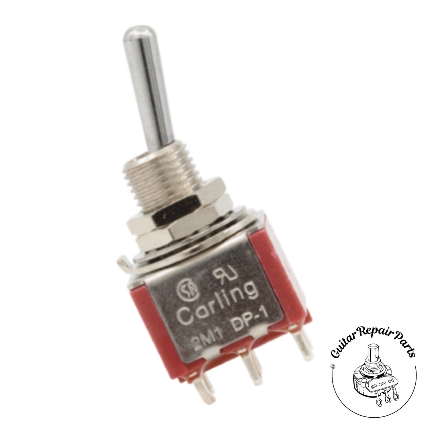 Carling On-Off-On 3 Position DPDT Mini Toggle Switch w. Round Bat - Ch ...