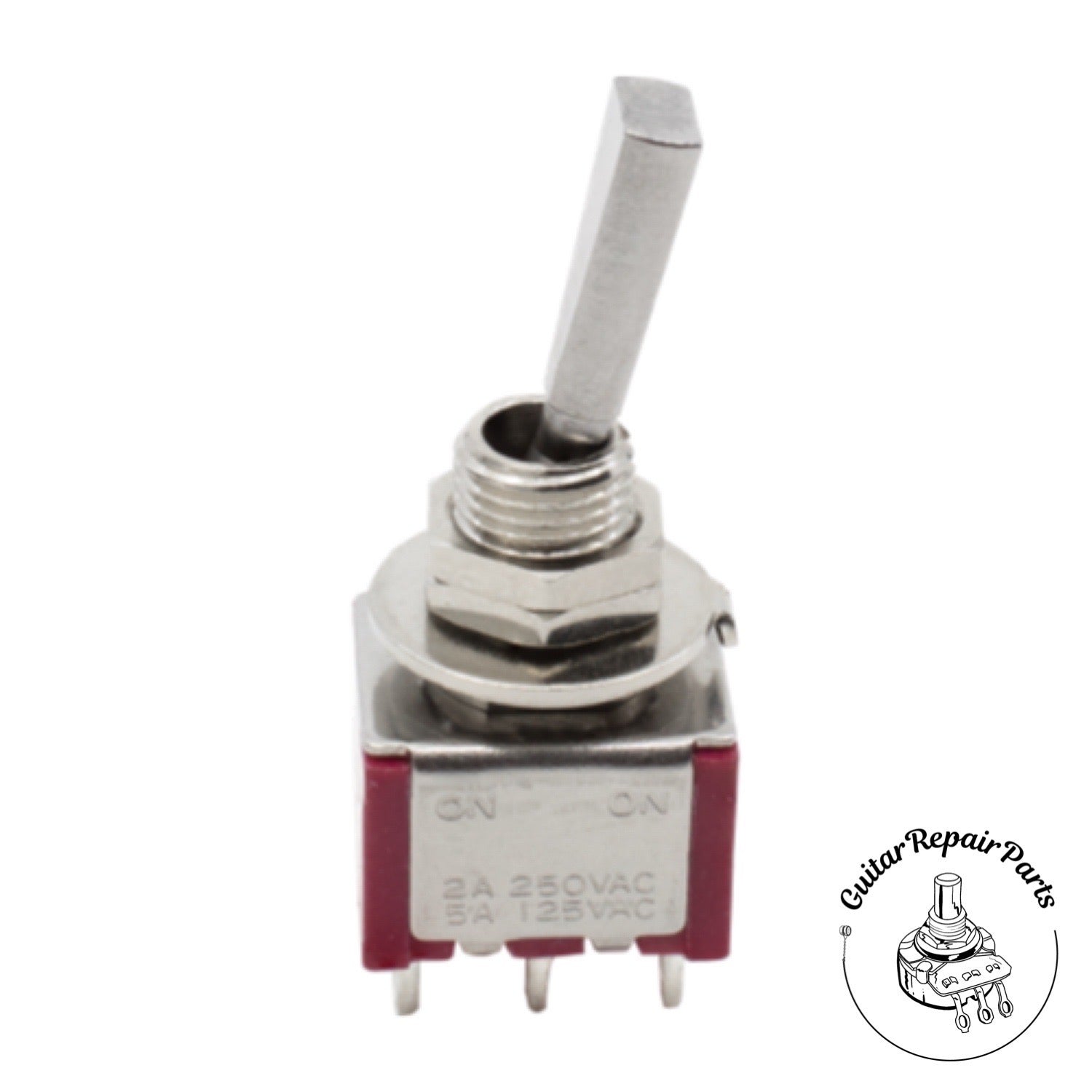 Carling On-On 2 Position DPDT Mini Toggle Switch w. Flat Bat - Chrome ...