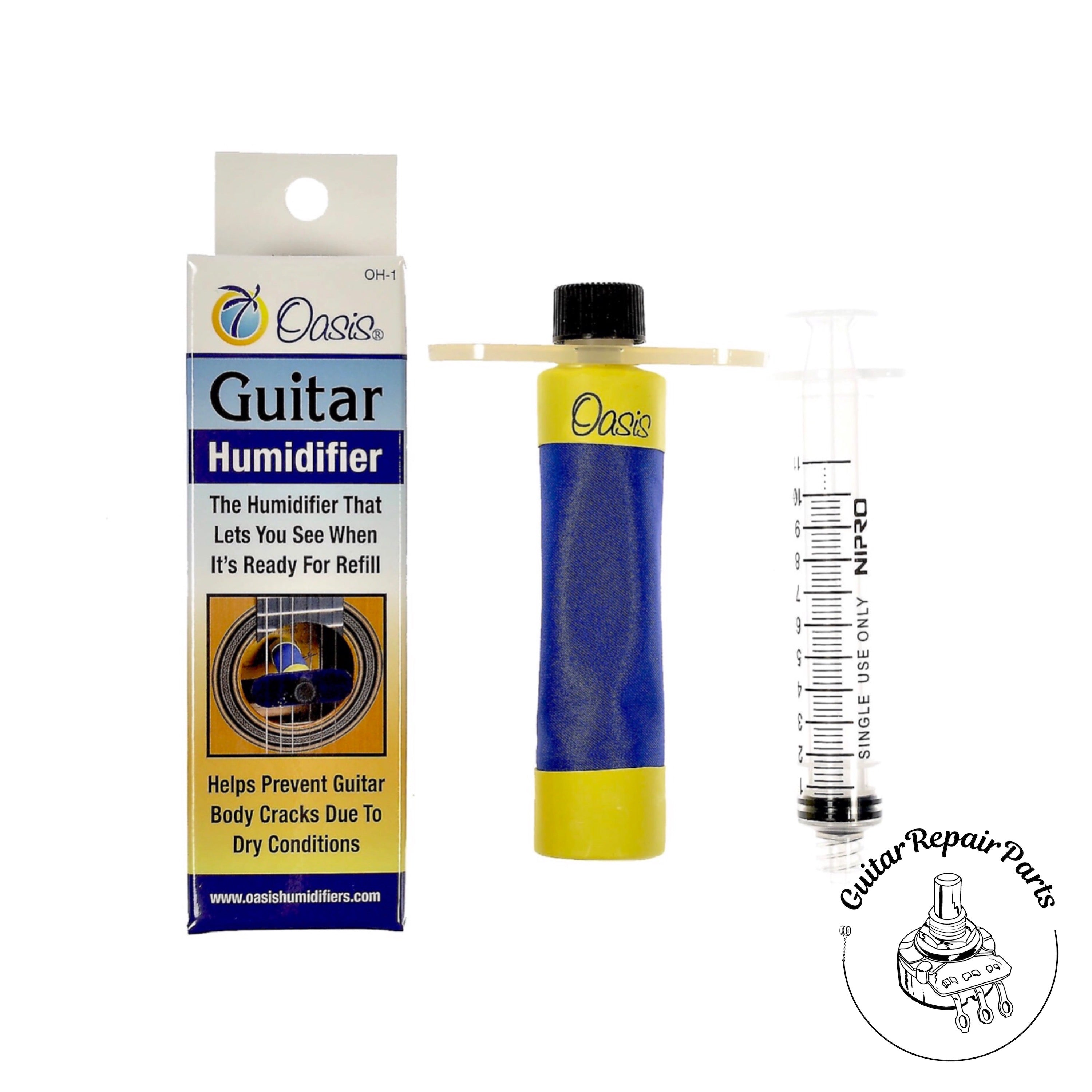 Oasis OH-1 Guitar Humidifier w. Soundhole Mount – GuitarRepairParts.com